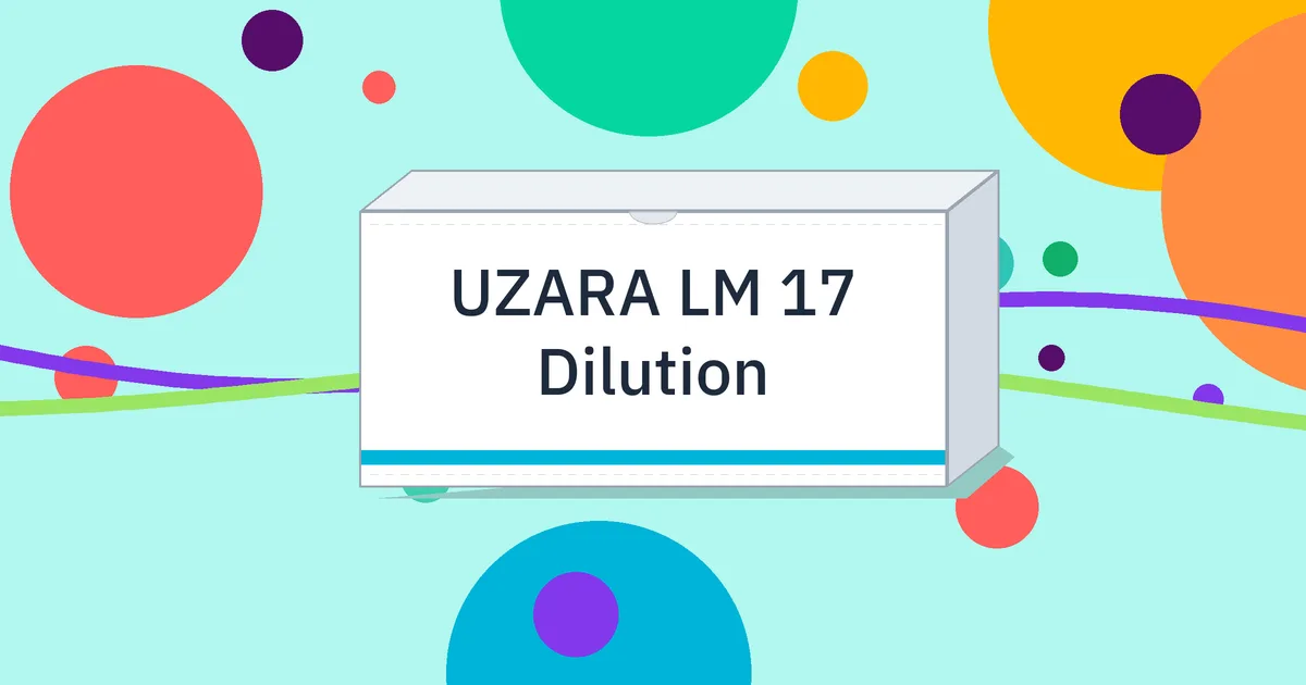 Symbolbild: Packung mit der Aufschrift UZARA LM 17 Dilution (PZN 13260004) – Verfügbarkeit und Bezug in Apotheken in Frankfurt am Main