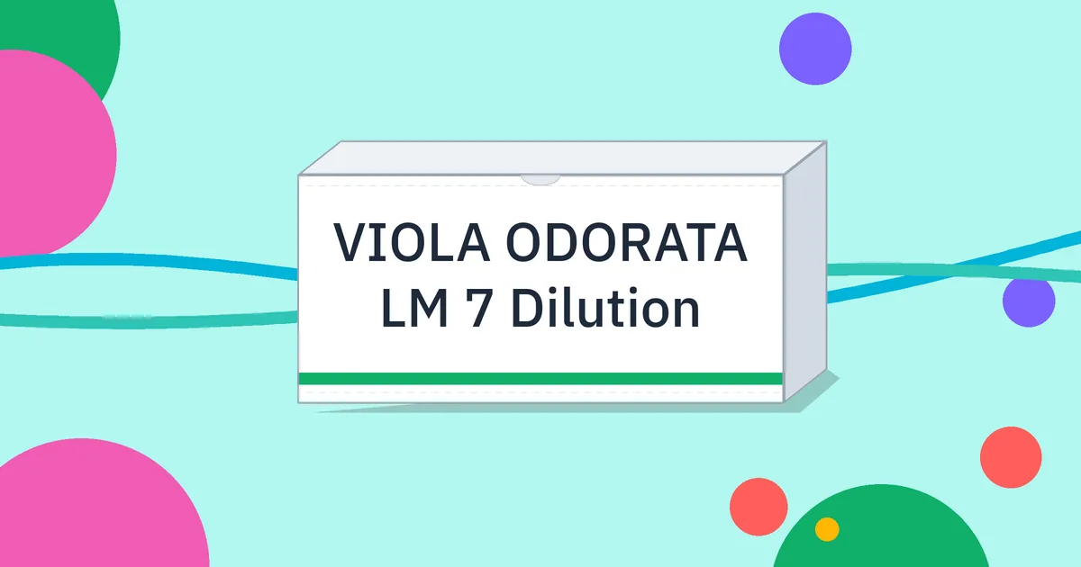 Symbolbild: Packung mit der Aufschrift VIOLA ODORATA LM 7 Dilution (PZN 13275253) – Verfügbarkeit und Bezug in Apotheken in Frankfurt am Main
