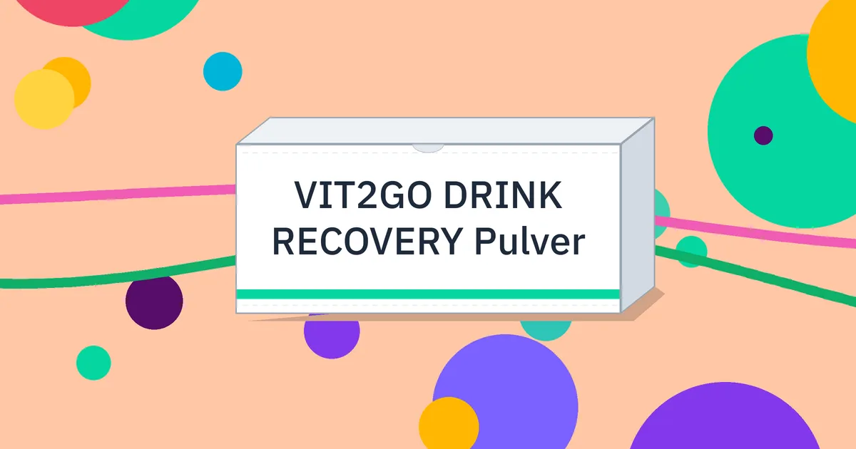 Symbolbild: Packung mit der Aufschrift VIT2GO DRINK RECOVERY Pulver (PZN 16563840) – Verfügbarkeit und Bezug in Apotheken in Frankfurt am Main