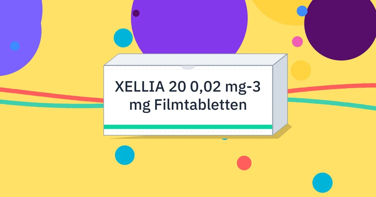 Symbolbild: Packung mit der Aufschrift XELLIA 20 0,02 mg-3 mg Filmtabletten (PZN 11033712) – Verfügbarkeit und Bezug in Apotheken in Frankfurt am Main