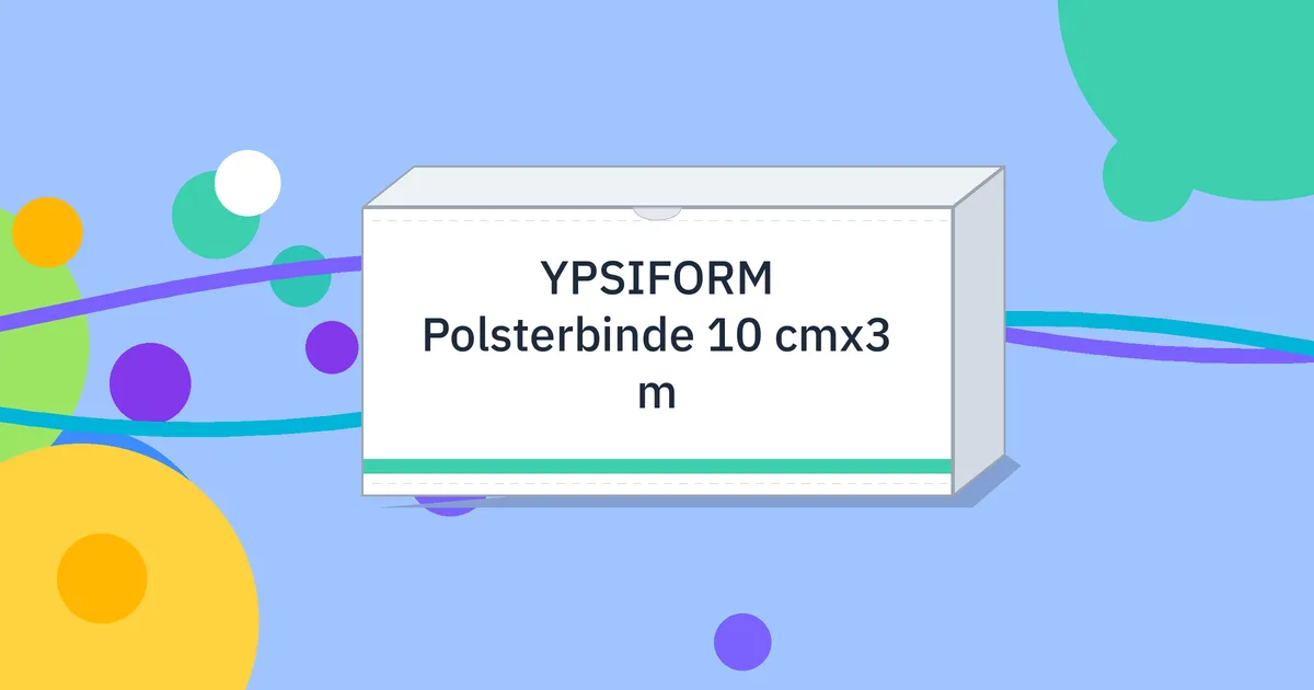 Symbolbild: Packung mit der Aufschrift YPSIFORM Polsterbinde 10 cmx3 m (PZN 20101654) – Verfügbarkeit und Bezug in Apotheken in Frankfurt am Main