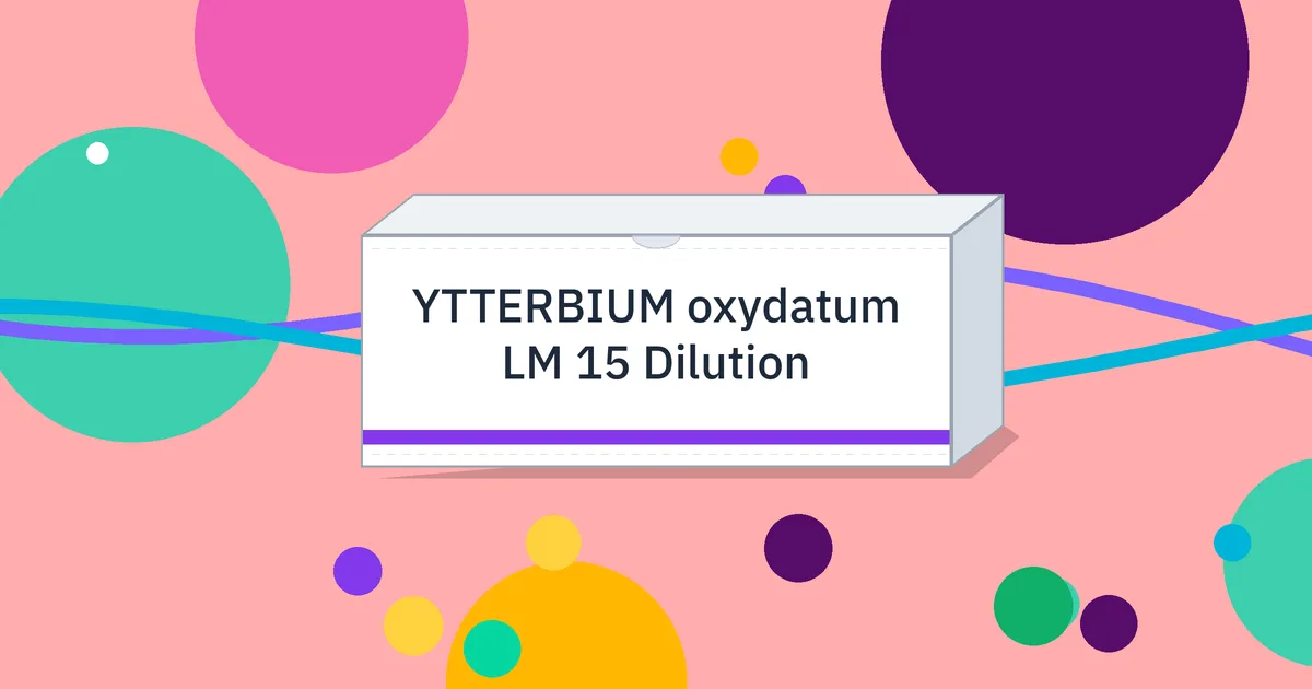 Symbolbild: Packung mit der Aufschrift YTTERBIUM oxydatum LM 15 Dilution (PZN 13286943) – Verfügbarkeit und Bezug in Apotheken in Frankfurt am Main