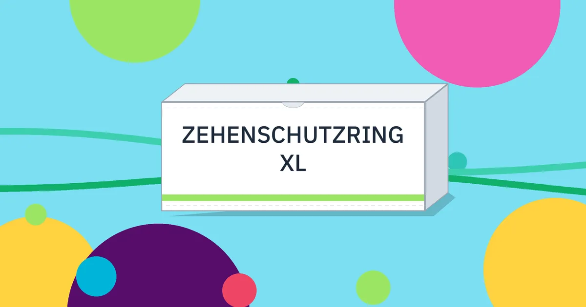 Symbolbild: Packung mit der Aufschrift ZEHENSCHUTZRING XL (PZN 02773605) – Verfügbarkeit und Bezug in Apotheken in Frankfurt am Main