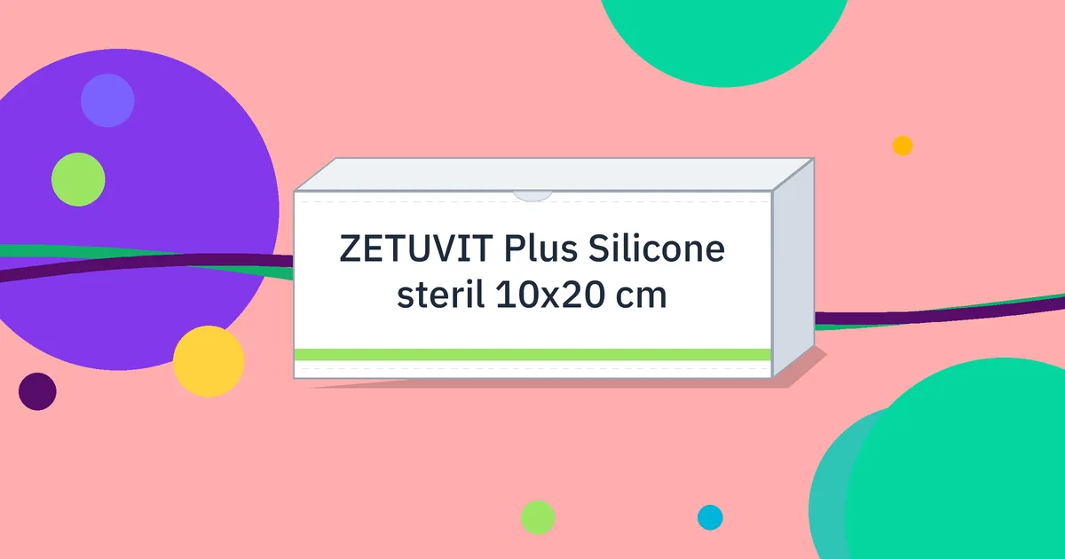 Symbolbild: Packung mit der Aufschrift ZETUVIT Plus Silicone steril 10x20 cm (PZN 18268602) – Verfügbarkeit und Bezug in Apotheken in Frankfurt am Main