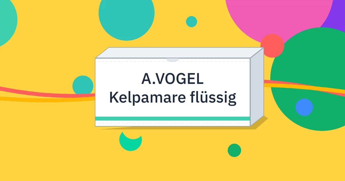 Symbolbild: Packung mit der Aufschrift A.VOGEL Kelpamare flüssig (PZN 03179666) – Verfügbarkeit und Bezug in Apotheken in Frankfurt am Main