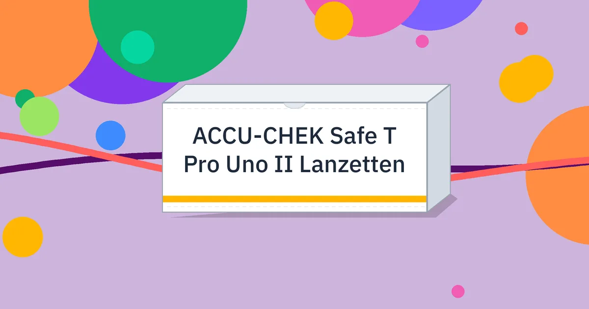 Symbolbild: Packung mit der Aufschrift ACCU-CHEK Safe T Pro Uno II Lanzetten (PZN 20273154) – Verfügbarkeit und Bezug in Apotheken in Frankfurt am Main