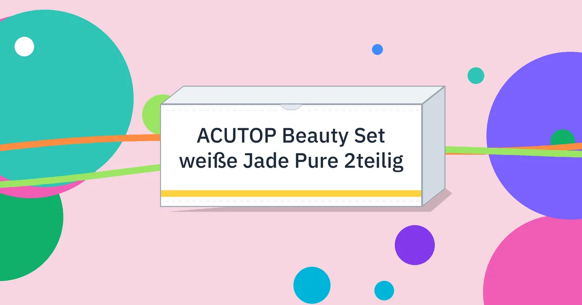Symbolbild: Packung mit der Aufschrift ACUTOP Beauty Set weiße Jade Pure 2teilig (PZN 18076162) – Verfügbarkeit und Bezug in Apotheken in Frankfurt am Main