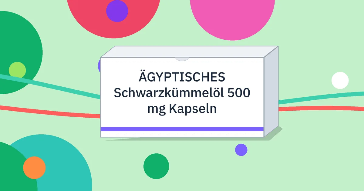 Symbolbild: Packung mit der Aufschrift ÄGYPTISCHES Schwarzkümmelöl 500 mg Kapseln (PZN 18093410) – Verfügbarkeit und Bezug in Apotheken in Frankfurt am Main