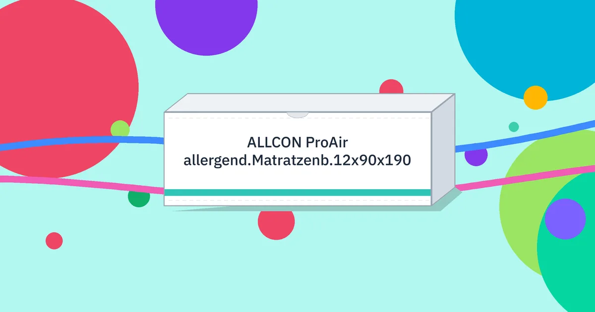 Symbolbild: Packung mit der Aufschrift ALLCON ProAir allergend.Matratzenb.12x90x190 (PZN 12445701) – Verfügbarkeit und Bezug in Apotheken in Frankfurt am Main