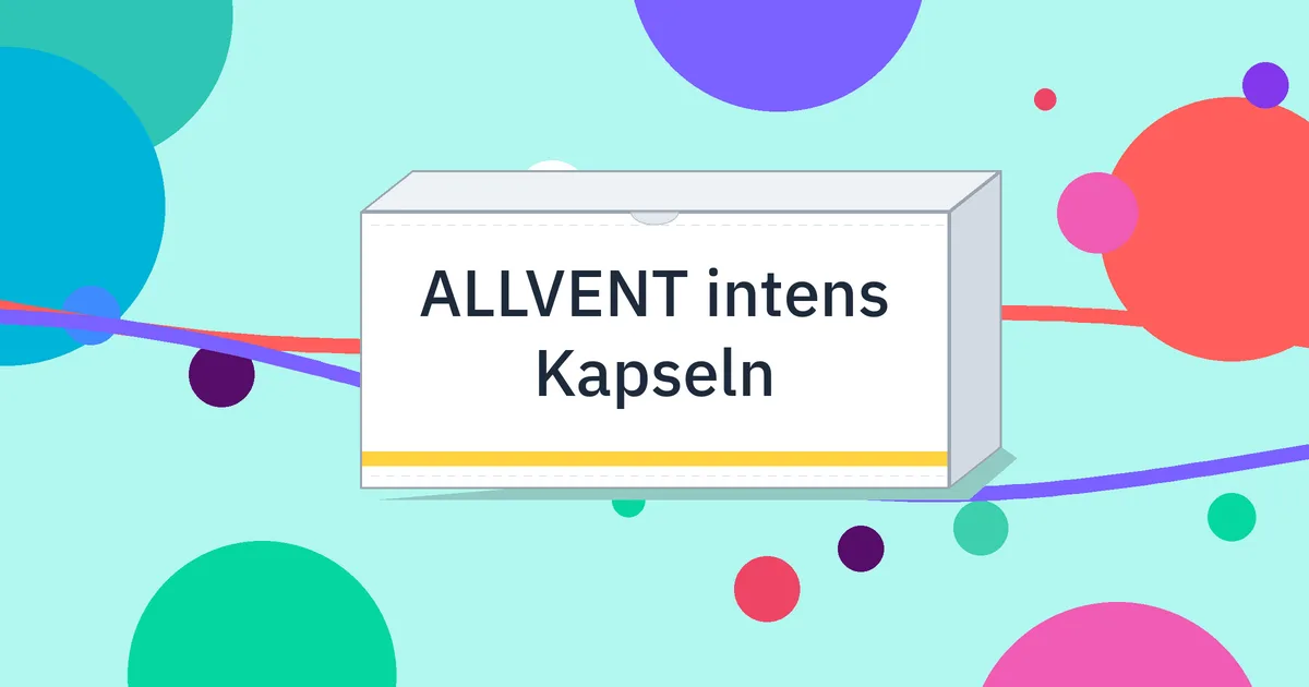 Symbolbild: Packung mit der Aufschrift ALLVENT intens Kapseln (PZN 16881391) – Verfügbarkeit und Bezug in Apotheken in Frankfurt am Main