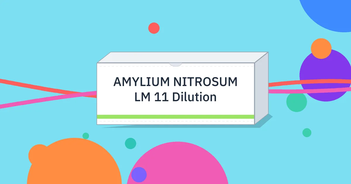 Symbolbild: Packung mit der Aufschrift AMYLIUM NITROSUM LM 11 Dilution (PZN 13326499) – Verfügbarkeit und Bezug in Apotheken in Frankfurt am Main