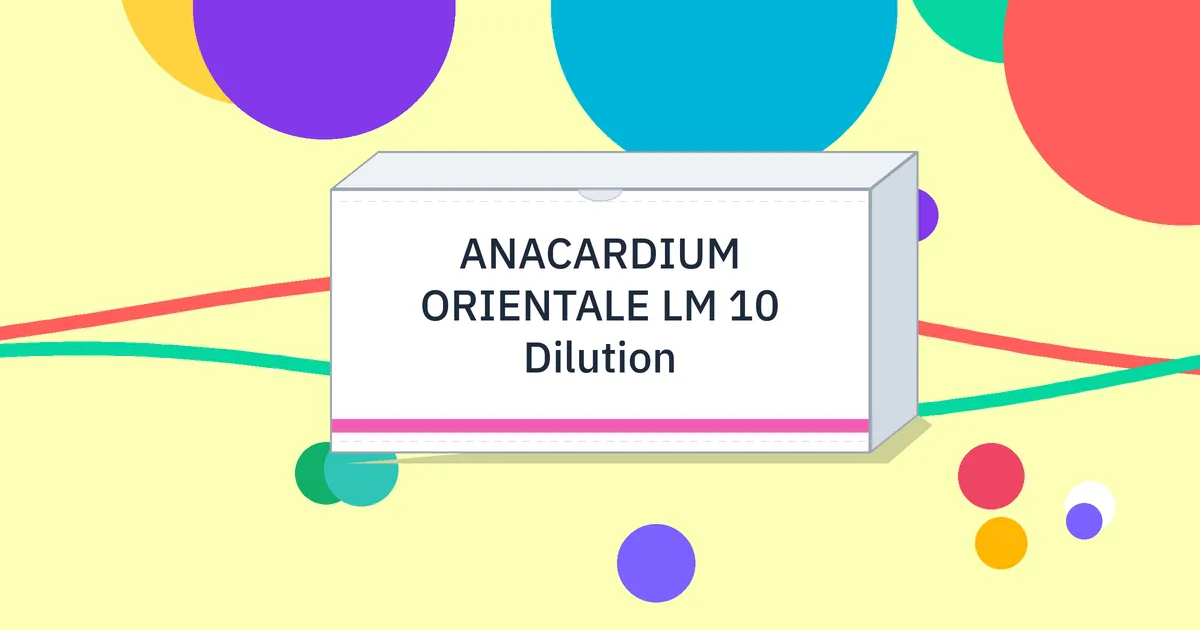 Symbolbild: Packung mit der Aufschrift ANACARDIUM ORIENTALE LM 10 Dilution (PZN 12761945) – Verfügbarkeit und Bezug in Apotheken in Frankfurt am Main