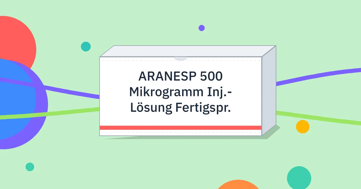 Symbolbild: Packung mit der Aufschrift ARANESP 500 Mikrogramm Inj.-Lösung Fertigspr. (PZN 05489885) – Verfügbarkeit und Bezug in Apotheken in Frankfurt am Main