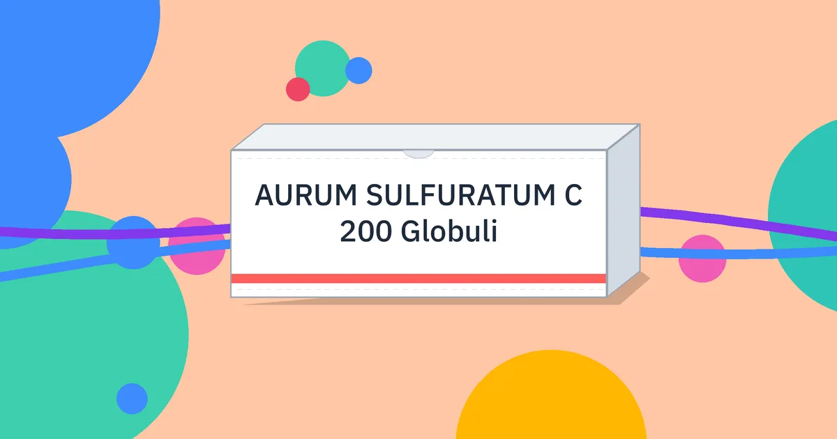 Symbolbild: Packung mit der Aufschrift AURUM SULFURATUM C 200 Globuli (PZN 16689297) – Verfügbarkeit und Bezug in Apotheken in Frankfurt am Main