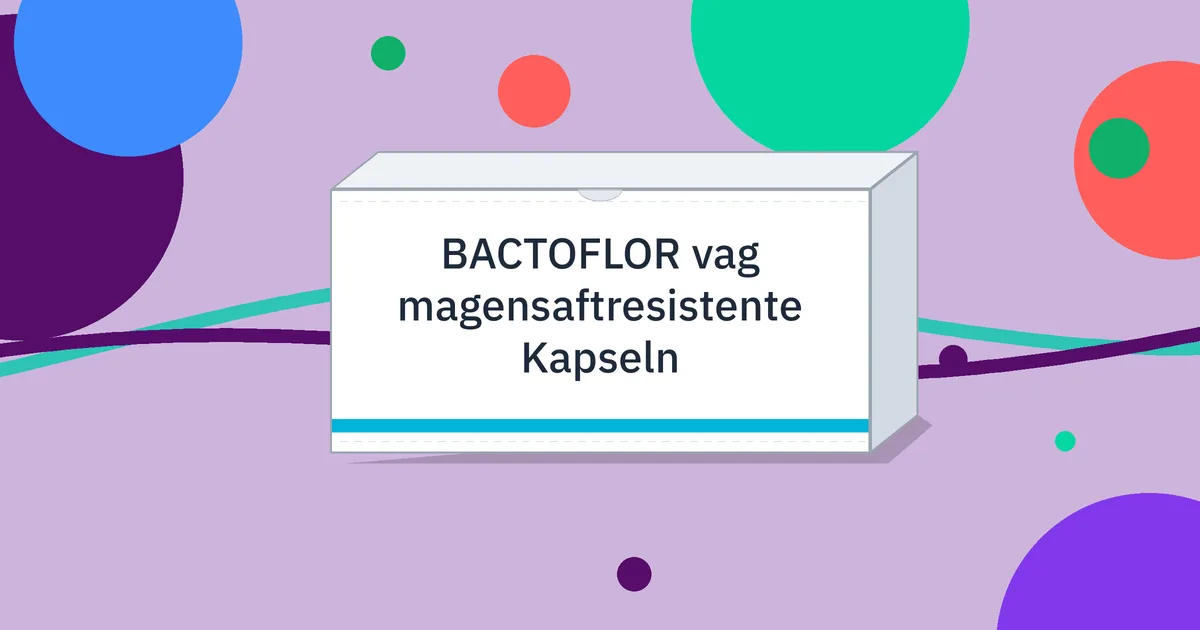 Symbolbild: Packung mit der Aufschrift BACTOFLOR vag magensaftresistente Kapseln (PZN 19524869) – Verfügbarkeit und Bezug in Apotheken in Frankfurt am Main