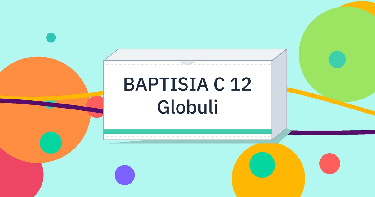 Symbolbild: Packung mit der Aufschrift BAPTISIA C 12 Globuli (PZN 19715807) – Verfügbarkeit und Bezug in Apotheken in Frankfurt am Main