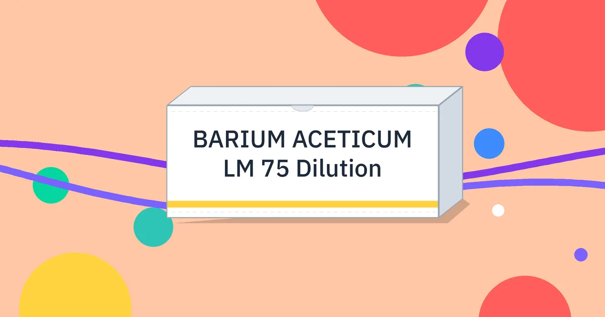 Symbolbild: Packung mit der Aufschrift BARIUM ACETICUM LM 75 Dilution (PZN 12788789) – Verfügbarkeit und Bezug in Apotheken in Frankfurt am Main