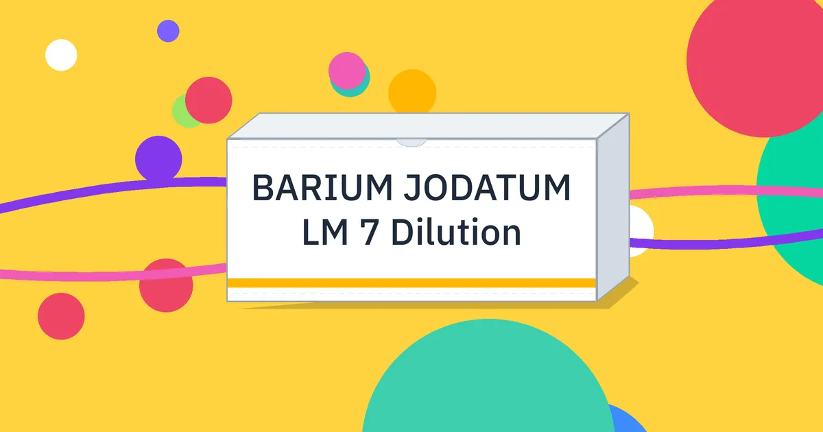 Symbolbild: Packung mit der Aufschrift BARIUM JODATUM LM 7 Dilution (PZN 12789783) – Verfügbarkeit und Bezug in Apotheken in Frankfurt am Main