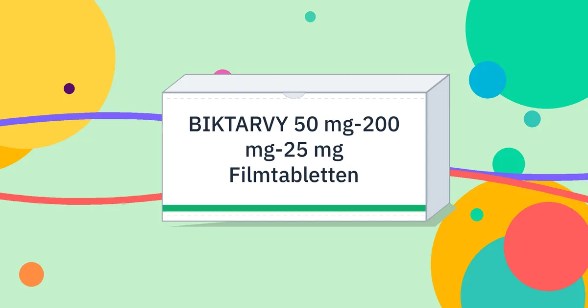 Symbolbild: Packung mit der Aufschrift BIKTARVY 50 mg-200 mg-25 mg Filmtabletten (PZN 16992564) – Verfügbarkeit und Bezug in Apotheken in Frankfurt am Main