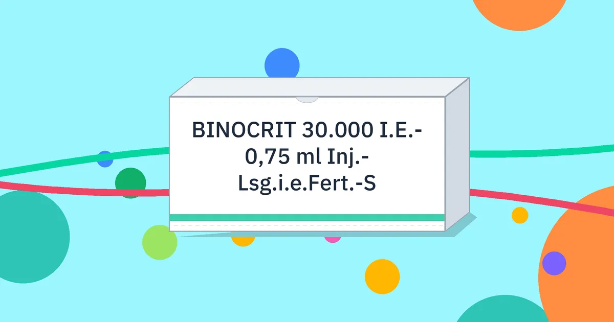 Symbolbild: Packung mit der Aufschrift BINOCRIT 30.000 I.E.-0,75 ml Inj.-Lsg.i.e.Fert.-S (PZN 19177600) – Verfügbarkeit und Bezug in Apotheken in Frankfurt am Main