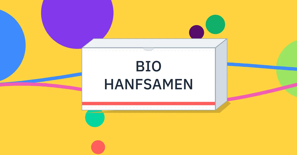 Symbolbild: Packung mit der Aufschrift BIO HANFSAMEN (PZN 10009634) – Verfügbarkeit und Bezug in Apotheken in Frankfurt am Main