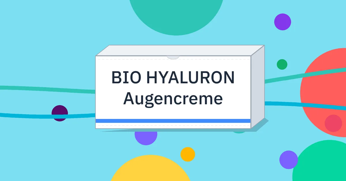Symbolbild: Packung mit der Aufschrift BIO HYALURON Augencreme (PZN 12513029) – Verfügbarkeit und Bezug in Apotheken in Frankfurt am Main