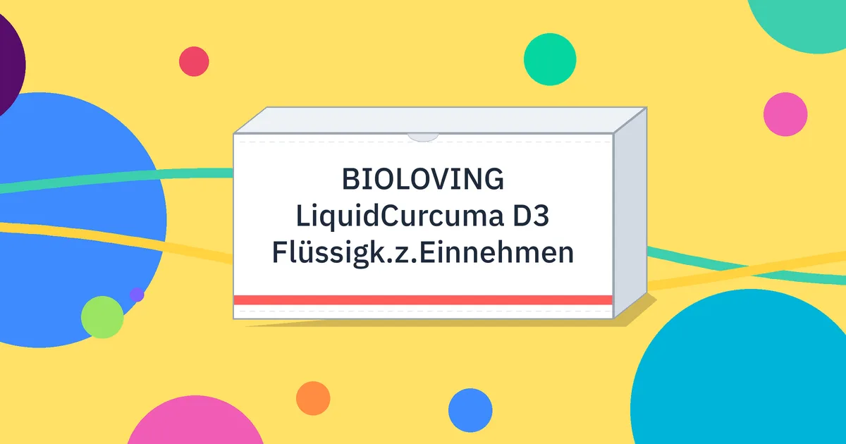 Symbolbild: Packung mit der Aufschrift BIOLOVING LiquidCurcuma D3 Flüssigk.z.Einnehmen (PZN 18025236) – Verfügbarkeit und Bezug in Apotheken in Frankfurt am Main