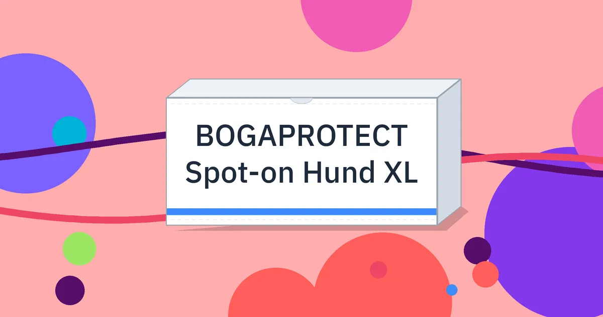 Symbolbild: Packung mit der Aufschrift BOGAPROTECT Spot-on Hund XL (PZN 15416309) – Verfügbarkeit und Bezug in Apotheken in Frankfurt am Main