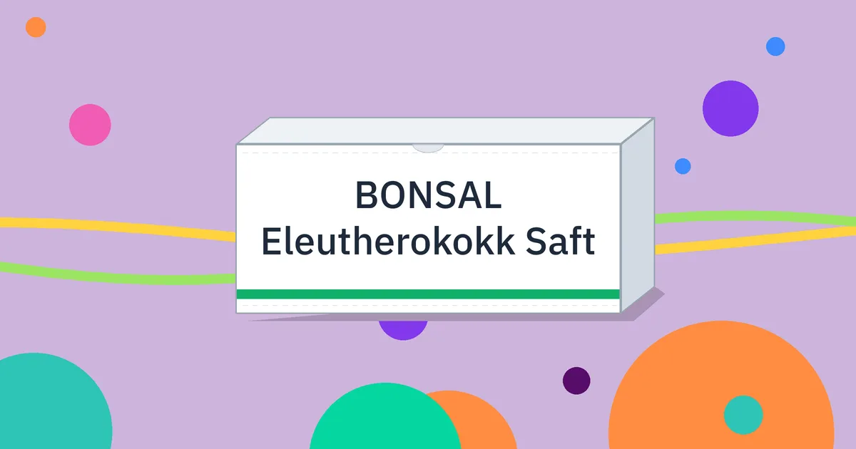 Symbolbild: Packung mit der Aufschrift BONSAL Eleutherokokk Saft (PZN 01544682) – Verfügbarkeit und Bezug in Apotheken in Frankfurt am Main