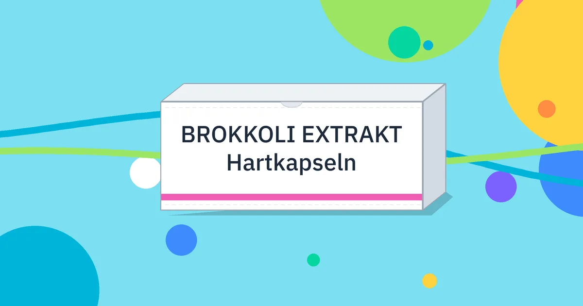 Symbolbild: Packung mit der Aufschrift BROKKOLI EXTRAKT Hartkapseln (PZN 15425952) – Verfügbarkeit und Bezug in Apotheken in Frankfurt am Main