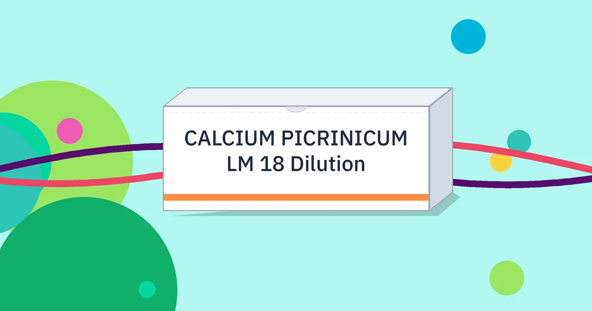 Symbolbild: Packung mit der Aufschrift CALCIUM PICRINICUM LM 18 Dilution (PZN 13410751) – Verfügbarkeit und Bezug in Apotheken in Frankfurt am Main