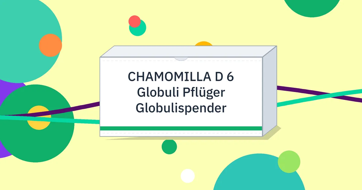 Symbolbild: Packung mit der Aufschrift CHAMOMILLA D 6 Globuli Pflüger Globulispender (PZN 18051653) – Verfügbarkeit und Bezug in Apotheken in Frankfurt am Main