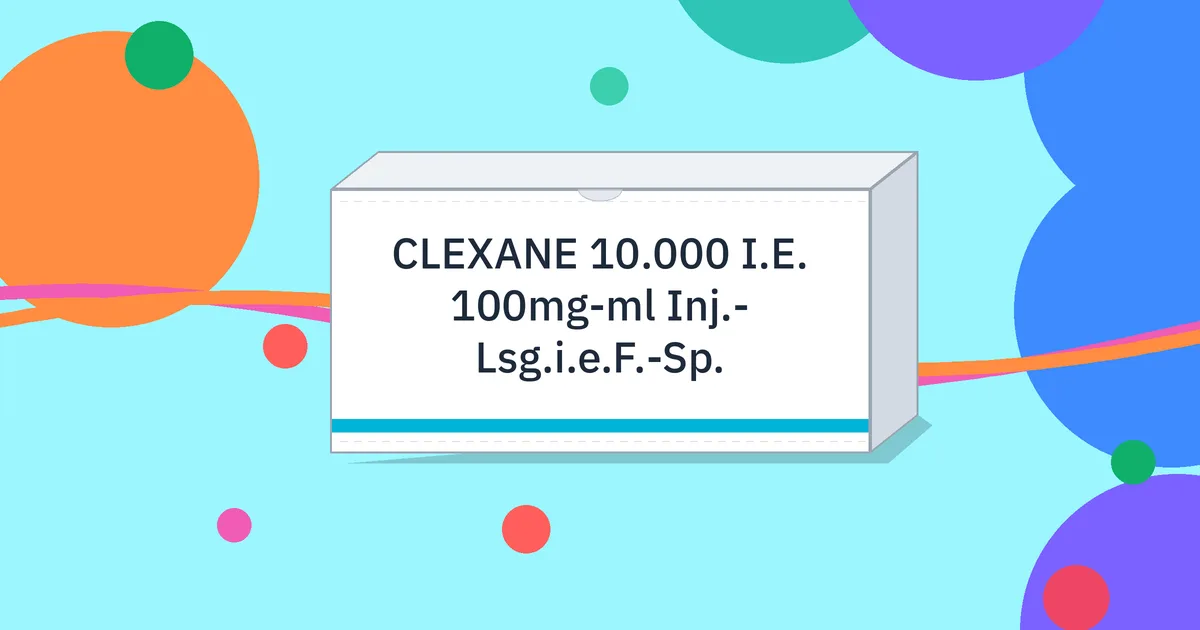 Symbolbild: Packung mit der Aufschrift CLEXANE 10.000 I.E. 100mg-ml Inj.-Lsg.i.e.F.-Sp. (PZN 14134307) – Verfügbarkeit und Bezug in Apotheken in Frankfurt am Main