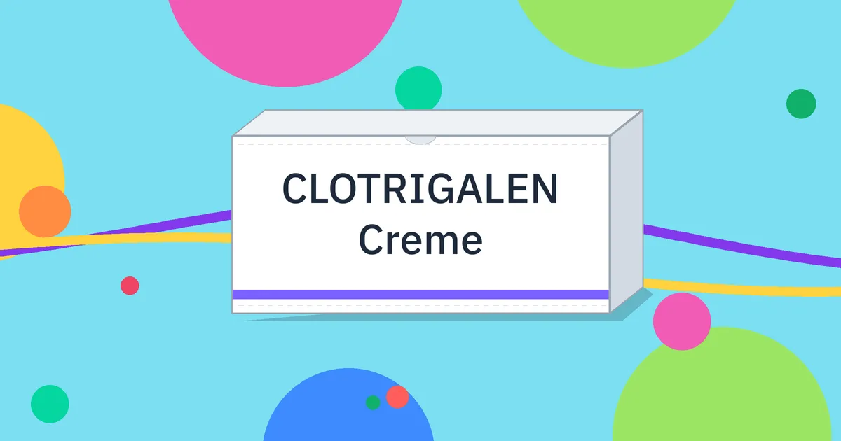 Symbolbild: Packung mit der Aufschrift CLOTRIGALEN Creme (PZN 07424884) – Verfügbarkeit und Bezug in Apotheken in Frankfurt am Main