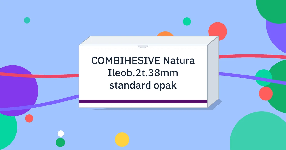 Symbolbild: Packung mit der Aufschrift COMBIHESIVE Natura Ileob.2t.38mm standard opak (PZN 07268562) – Verfügbarkeit und Bezug in Apotheken in Frankfurt am Main