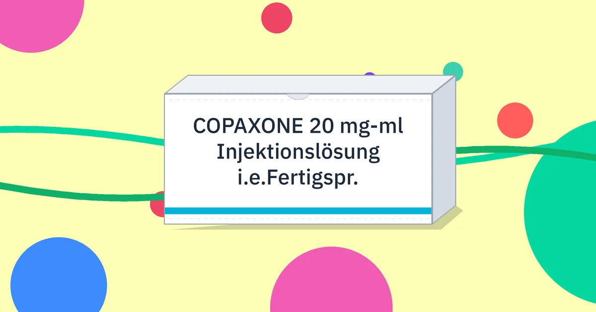 Symbolbild: Packung mit der Aufschrift COPAXONE 20 mg-ml Injektionslösung i.e.Fertigspr. (PZN 19488286) – Verfügbarkeit und Bezug in Apotheken in Frankfurt am Main
