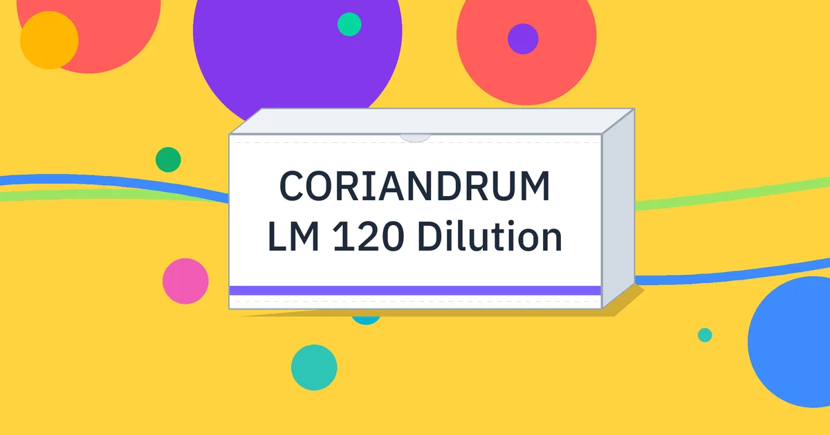 Symbolbild: Packung mit der Aufschrift CORIANDRUM LM 120 Dilution (PZN 12834762) – Verfügbarkeit und Bezug in Apotheken in Frankfurt am Main