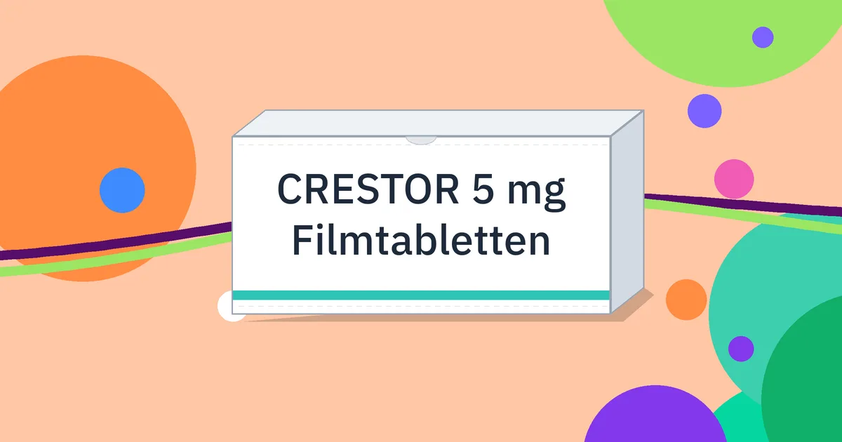 Symbolbild: Packung mit der Aufschrift CRESTOR 5 mg Filmtabletten (PZN 19078855) – Verfügbarkeit und Bezug in Apotheken in Frankfurt am Main