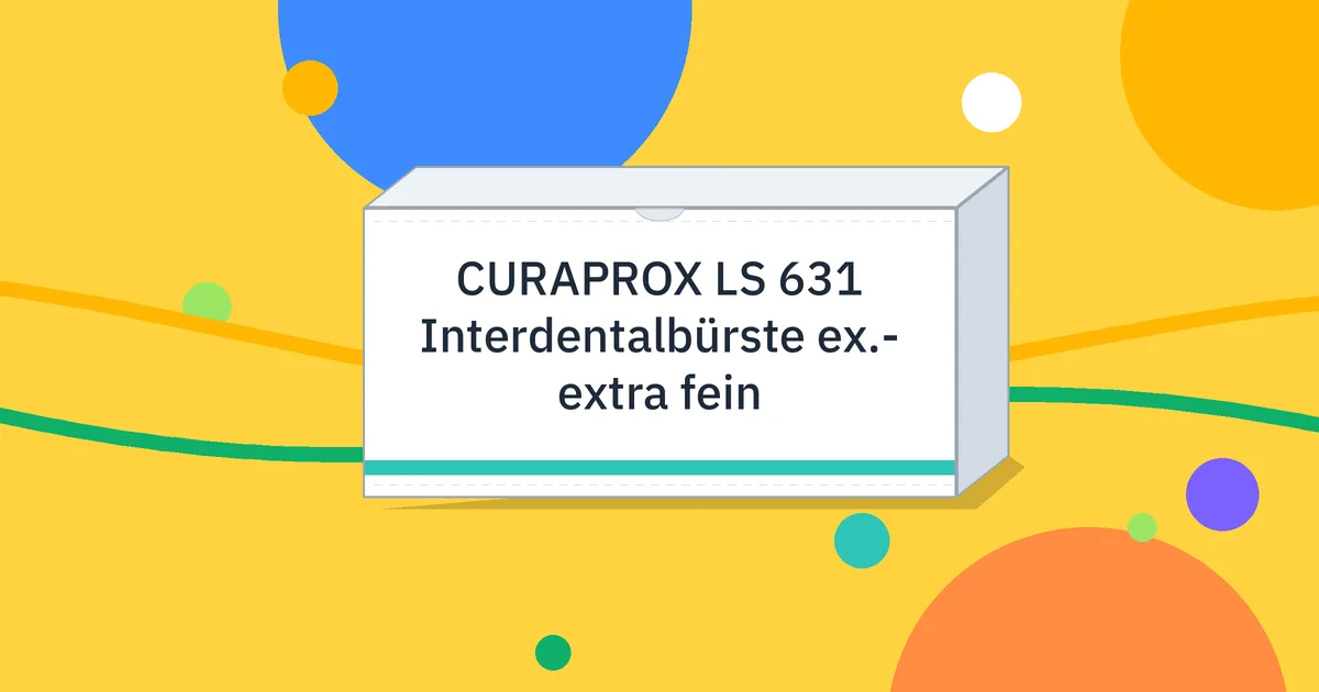 Symbolbild: Packung mit der Aufschrift CURAPROX LS 631 Interdentalbürste ex.-extra fein (PZN 08671691) – Verfügbarkeit und Bezug in Apotheken in Frankfurt am Main