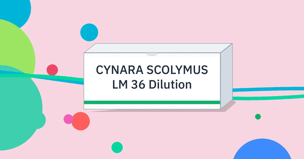 Symbolbild: Packung mit der Aufschrift CYNARA SCOLYMUS LM 36 Dilution (PZN 13459817) – Verfügbarkeit und Bezug in Apotheken in Frankfurt am Main