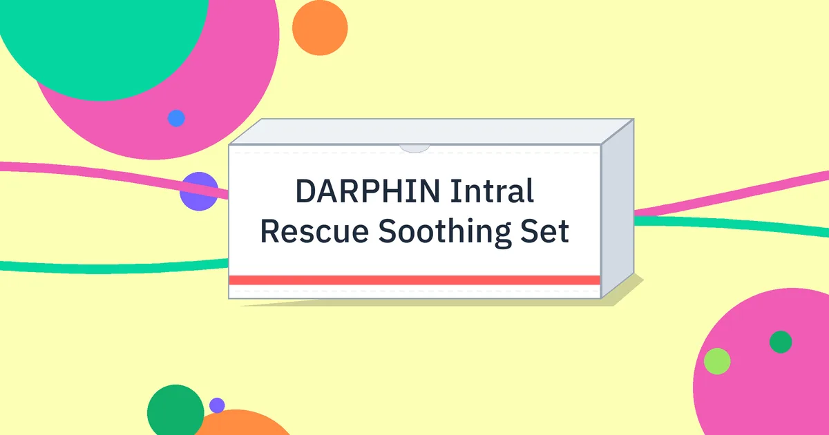 Symbolbild: Packung mit der Aufschrift DARPHIN Intral Rescue Soothing Set (PZN 17923329) – Verfügbarkeit und Bezug in Apotheken in Frankfurt am Main