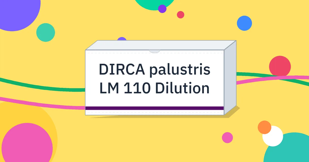 Symbolbild: Packung mit der Aufschrift DIRCA palustris LM 110 Dilution (PZN 13465924) – Verfügbarkeit und Bezug in Apotheken in Frankfurt am Main