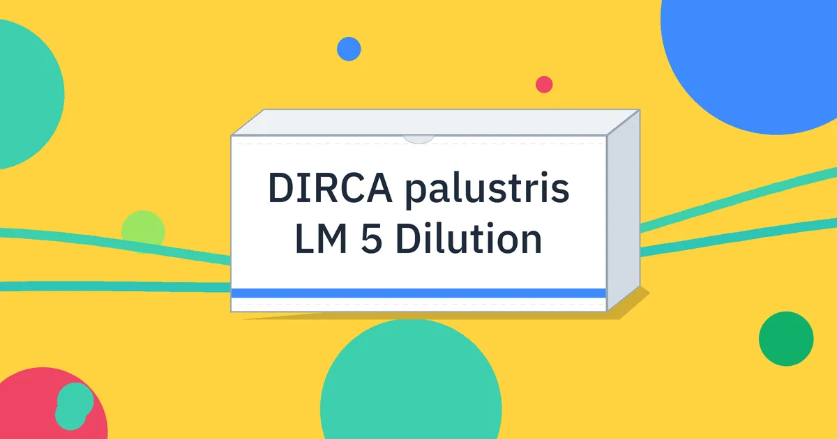 Symbolbild: Packung mit der Aufschrift DIRCA palustris LM 5 Dilution (PZN 13465539) – Verfügbarkeit und Bezug in Apotheken in Frankfurt am Main