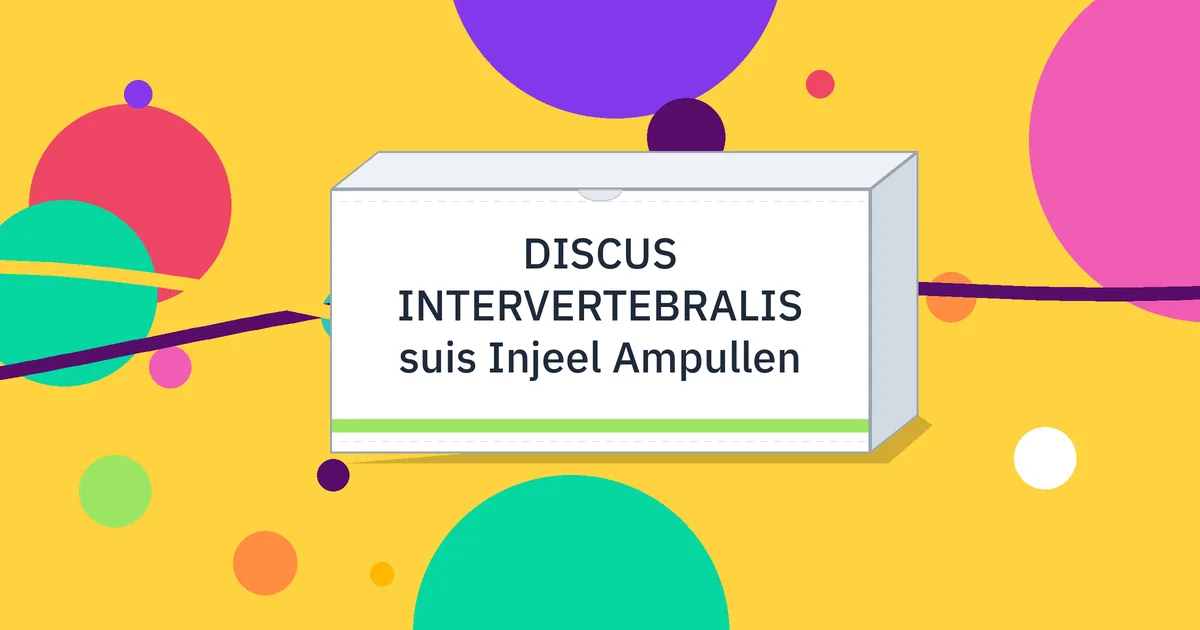 Symbolbild: Packung mit der Aufschrift DISCUS INTERVERTEBRALIS suis Injeel Ampullen (PZN 00290038) – Verfügbarkeit und Bezug in Apotheken in Frankfurt am Main