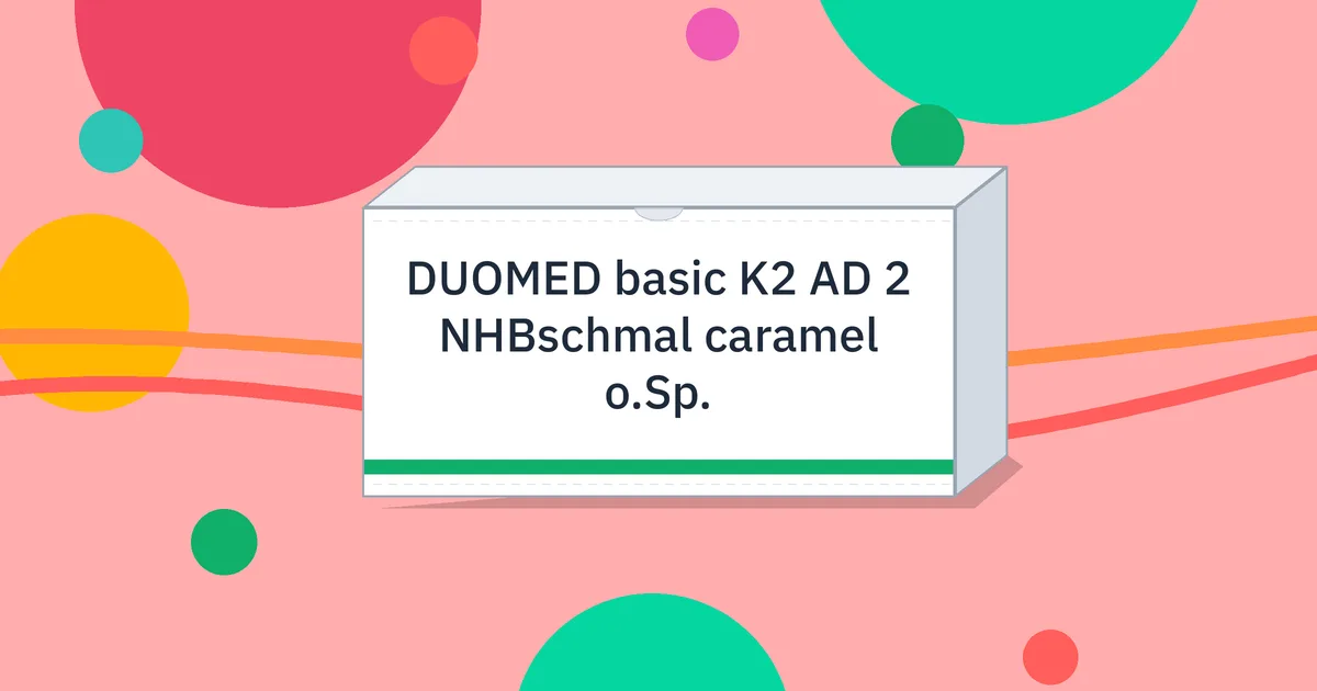 Symbolbild: Packung mit der Aufschrift DUOMED basic K2 AD 2 NHBschmal caramel o.Sp. (PZN 20906949) – Verfügbarkeit und Bezug in Apotheken in Frankfurt am Main