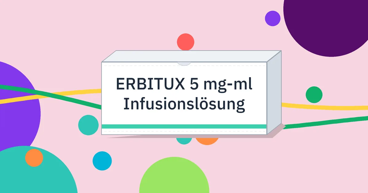 Symbolbild: Packung mit der Aufschrift ERBITUX 5 mg-ml Infusionslösung (PZN 11482114) – Verfügbarkeit und Bezug in Apotheken in Frankfurt am Main