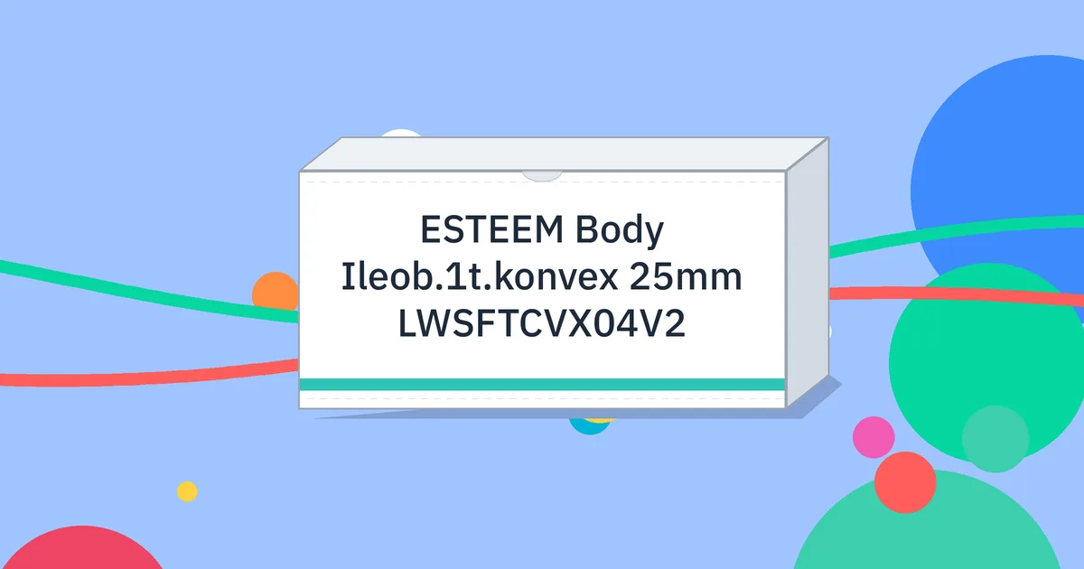 Symbolbild: Packung mit der Aufschrift ESTEEM Body Ileob.1t.konvex 25mm LWSFTCVX04V2 (PZN 18837715) – Verfügbarkeit und Bezug in Apotheken in Frankfurt am Main