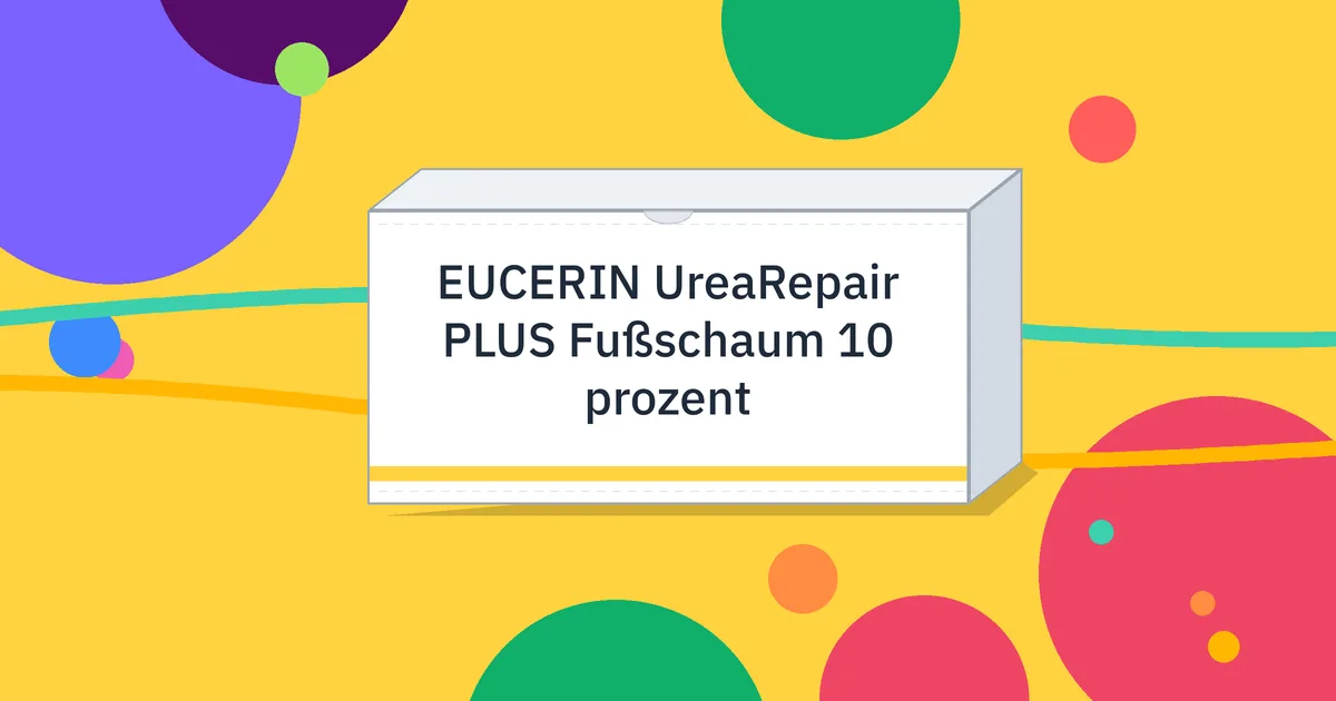 Symbolbild: Packung mit der Aufschrift EUCERIN UreaRepair PLUS Fußschaum 10 prozent (PZN 17200737) – Verfügbarkeit und Bezug in Apotheken in Frankfurt am Main