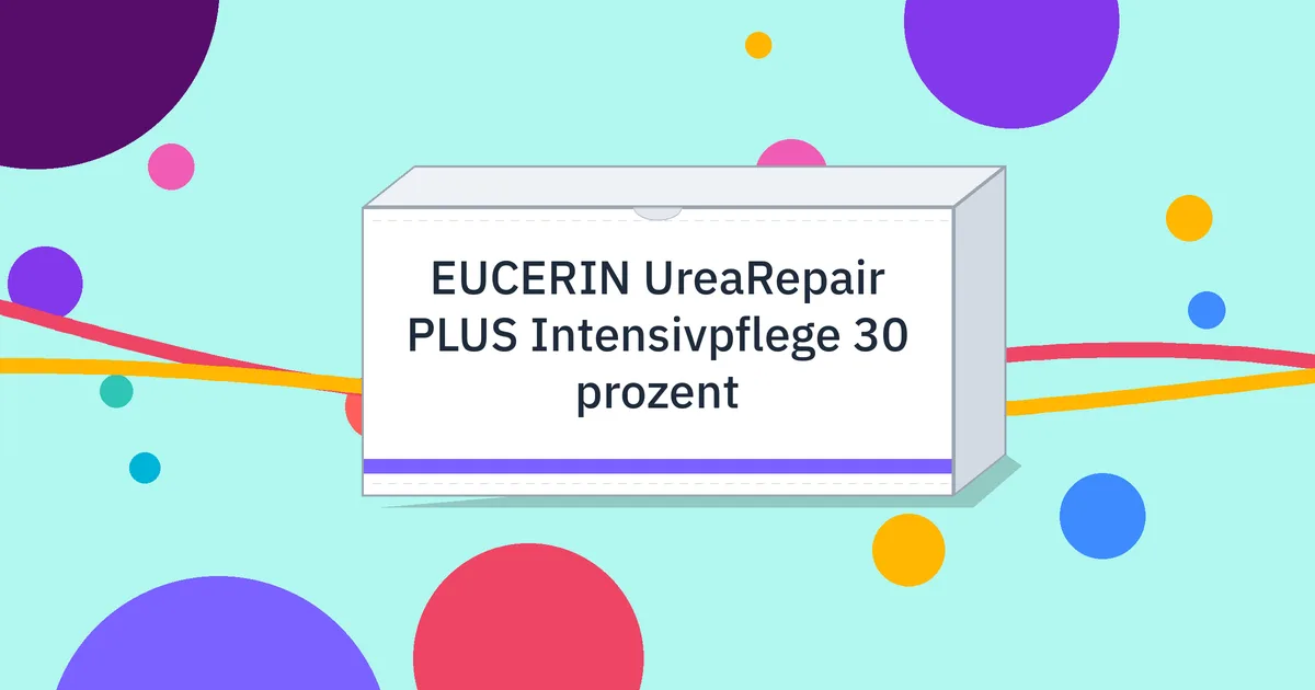Symbolbild: Packung mit der Aufschrift EUCERIN UreaRepair PLUS Intensivpflege 30 prozent (PZN 14297073) – Verfügbarkeit und Bezug in Apotheken in Frankfurt am Main