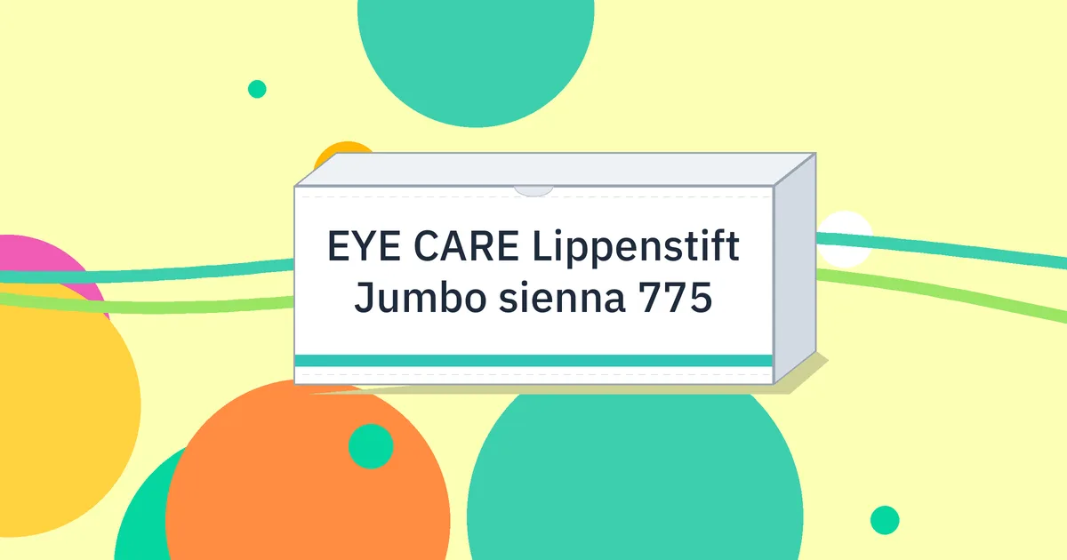 Symbolbild: Packung mit der Aufschrift EYE CARE Lippenstift Jumbo sienna 775 (PZN 20582576) – Verfügbarkeit und Bezug in Apotheken in Frankfurt am Main